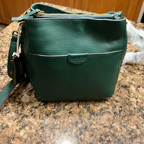 American Leather Co. | Bags | American Leather Co Luca Triple Entry ...